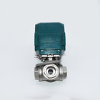 DN8-DN25 DC 12V 3 way electric motorized ball valve with actuator High quality